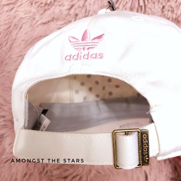 adidas | Accessories | Adidas Forum Red Patch Off White Strapback Hat ...